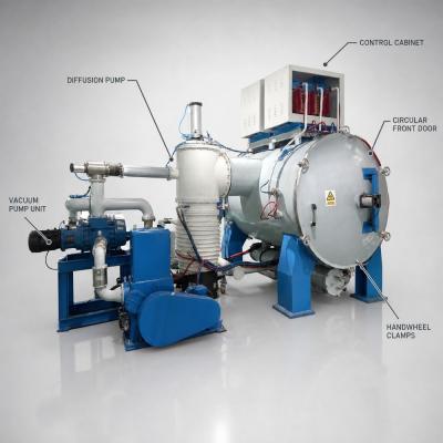 China 1600 degree horizontal style  medium frequent  Carbonization Furnace for sale