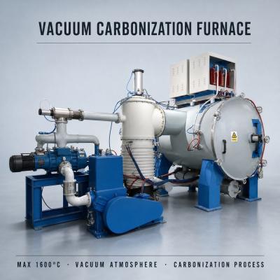 China 1600 degree horizontal style high quality medium frequent  Carbonization Furnace for sale
