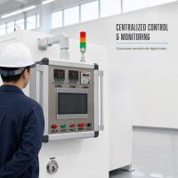 China OEM  factory sales 1600 degree Integrated medium frequent  Carbonization Furnace for sale