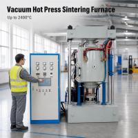 China Heavy Duty Sintering Furnace for Silicon Nitride Ceramic Bearings and Silicon Nitride Ceramic Substrate Vacuum Hot Press for sale