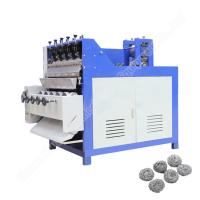 China stainless steel cleaning sponge ball machine steel wire ball machine adjustable gram steel wire cleaning ball making machine for sale
