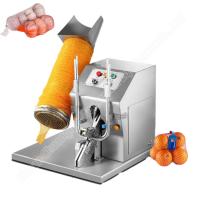 China Semi-Automatic Potatoes Mesh Bag Packing Machine Net Bag Onion Packing Machine Net Bag  Lime Orange Garlic Tying Machine for sale
