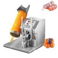 China Potato Garlic Net Bag Packaging Machine 110V/220V Semi Automatic 6-20bags/Min for sale