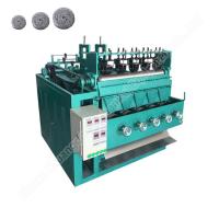 China 220v Cloth Bath Strip Knitting Machine  Vertical Steel Wire Sponge Rub Machine Steel Wire Sponge Scrubber Machine for sale