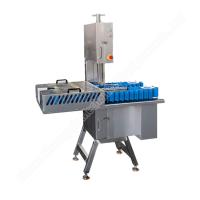 China Pig Feet Pig Trotter Frozen Meat Cutting Machine Pig Hoof Half Slicer SUS 304 300-500kg/h for sale