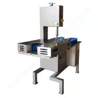 China Pig Feet Pig Trotter Frozen Meat Cutting Machine Pig Hoof Half Slicer SUS 304 300-500kg/h for sale