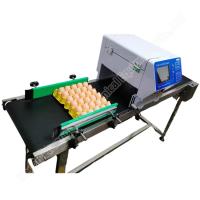 China Date Egg Printing Machine Computer Control Inkjet Egg Stamping Machine 50000eggs/H for sale