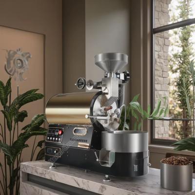 China Electric Coffee Roasting Gas Coffee Bean Roasting Machine 1kg Coffee Roaster Machine for sale