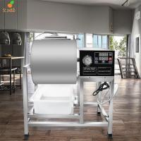 China 38L Poultry Saline Injecting Machine Stainless Steel Marinade Chicken Marinating Pickling Vacuum Meat Tumbler for sale