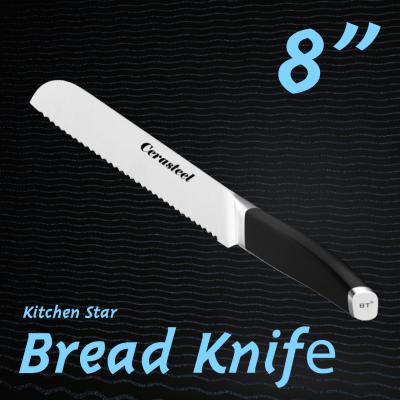 China Cerasteel Knife 8'' Bread Knife for sale