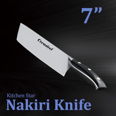 China Cerasteel Knife 7'' Nakiri Knife for sale