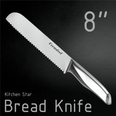 China Carefully Balanced Ergonomic Handle Cerasteel Knife 8 In Bread Knife for sale