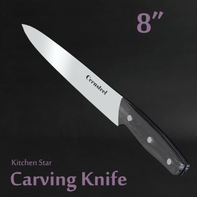 China Carving Cerasteel Kitchen Knife With Long Lasting Sharpness 20.5 Length for sale