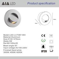 China Modern Simple Design Circular Led Wall Light 3W COB Aluminum Recess Mounted Wall Lamp For Home Villa Hotel Sconces Light for sale