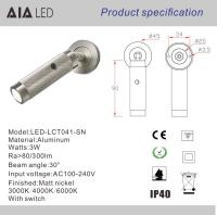 China 3W Luxury Gold Led Reading Light AC100-240V Bedroom Bedside Lighting Illumination Hotel Home Villa Sconces hotel light for sale