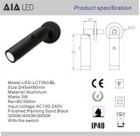 China Interior switch on lamp head fairy small headboard wall light 3W led bed reading lamp bedside wall lamp foldable for bed for sale