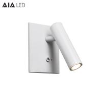 China Simple recessed mounted knob switch 3W led wall lamp bed wall reading light for bedroom decoration for sale