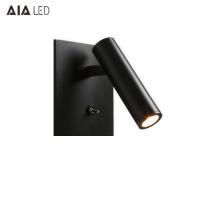 China Simple recessed mounted knob switch 3W led wall lamp bed wall reading light for bedroom decoration for sale