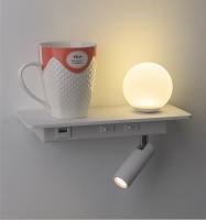 China USB led reading light 3W beadboard wall lighting led bed lamp headboard acrylic ball light bedside wall lamp background for sale