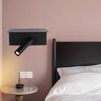 China Special for simple hotel engineering multifunctional bedside wall light USB charging LED reading wall light for sale