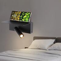 China Special for simple hotel engineering multifunctional bedside wall light USB charging LED reading wall light for sale