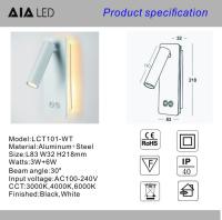 China Reading Wall Lamp Reading room 3W Bedside Bedroom ambient lighting book Room Lighting hotel Fixture Sconce For villa for sale