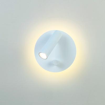 China Manufacturer Creative rotating wall lamp bedside wall light bedroom hotel with switch spotlight reading lamps for sale