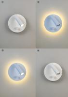 China Manufacturer Creative rotating wall lamp bedside wall light bedroom hotel with switch spotlight reading lamps for sale
