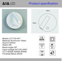 China Manufacturer Creative rotating wall lamp bedside wall light bedroom hotel with switch spotlight reading lamps for sale