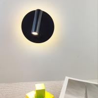 China Manufacturer Creative rotating wall lamp bedside wall light bedroom hotel with switch spotlight reading lamps for sale