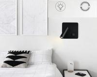 China LED Wall Lamp With Dimming Switch 3W Bedside wall lamp Bedroom Reading Wall Sconce Light For book room Hotel Apartment for sale