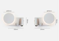 China LED Wall Lamp With Dimmable Switch Modern Bedside Bedroom Background Wall Sconce Light For Home Hotel Apartment Villa 3W for sale