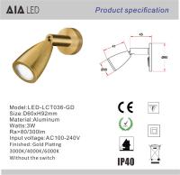 China Interior top quality modern design 3W bedroom led wall lighting foldable wall light for bedside for villa for sale