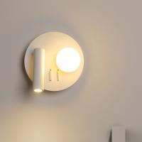 China Bedside reading wall lamp acrylic ball Nordic bedroom bed board light living Bedhead wall light for hotel for sale