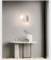 China Bedside reading wall lamp acrylic ball Nordic bedroom bed board light living Bedhead wall light for hotel for sale