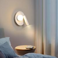 China Bedside reading wall lamp acrylic ball Nordic bedroom bed board light living Bedhead wall light for hotel for sale