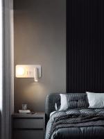 China White Reading acrylic ball Wall Lamp 3W +5W Interior Bedroom Bedside Desk Wall Sconce Light Fixture For Indoor Hotel for sale