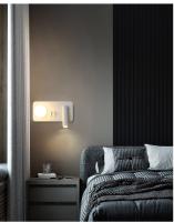 China White Reading acrylic ball Wall Lamp 3W +5W Interior Bedroom Bedside Desk Wall Sconce Light Fixture For Indoor Hotel for sale