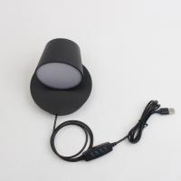 China Interior headboard Reading Wall lamp Rotating Wall Lamps USB plug dimmable Color temperature wall Light for sale