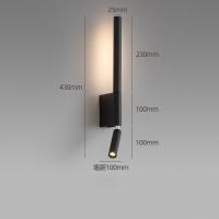 China 350 Modern Adjustable Swing Arm Wall Lamp Black White Light for Bedroom Bedside House Reading Living Room Home Hallway for sale