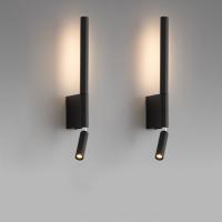 China 350 Modern Adjustable Swing Arm Wall Lamp Black White Light for Bedroom Bedside House Reading Living Room Home Hallway for sale