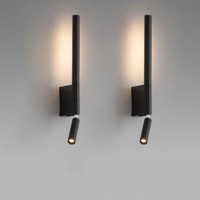 China 350 Modern Adjustable Swing Arm Wall Lamp Black White Light for Bedroom Bedside House Reading Living Room Home Hallway for sale