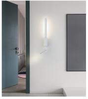 China 350 Modern Adjustable Swing Arm Wall Lamp Black White Light for Bedroom Bedside House Reading Living Room Home Hallway for sale