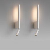 China 350 Modern Adjustable Swing Arm Wall Lamp Black White Light for Bedroom Bedside House Reading Living Room Home Hallway for sale