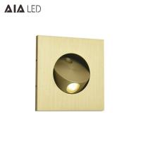 China Square modern 350degree flexibility gold reading light 3W headboard wall lamp led bedside lamps for luxurious for sale