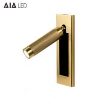 China bed board light led reading lamp headboard wall light patterned led reading lamp for bedside reading light hotel for sale