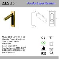 China bed board light led reading lamp headboard wall light patterned led reading lamp for bedside reading light hotel for sale