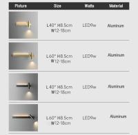 China led reading wall lamp minimalist living room decoration creative simple modern bedside wall light bedroom light for sale