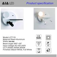 China Bedside reading wall lamp acrylic ball USB wireless charger bedroom bed board light living Bedhead wall light for hotel for sale