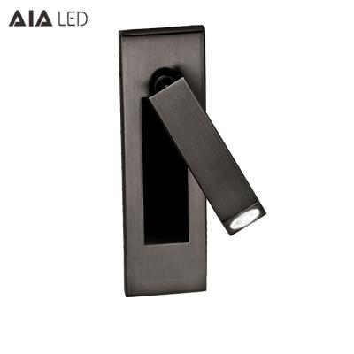China Rotating Recessed mounted bed sides light 3W led bed lighting reading light bed head wall lamp for sale